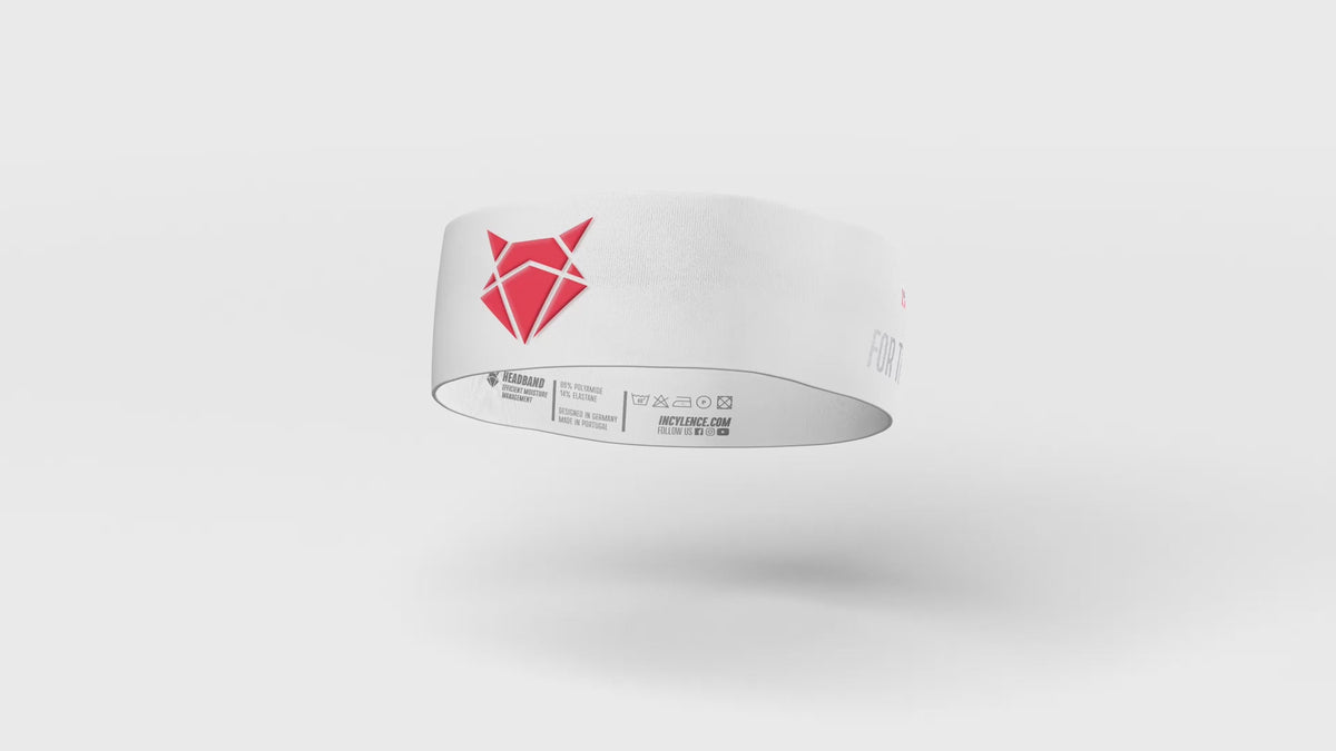 INCYLENCE 窄版頭帶 V1 WHITE INFERNO NARROW – INCYLENCE ASIA｜德國品牌 運動機能襪